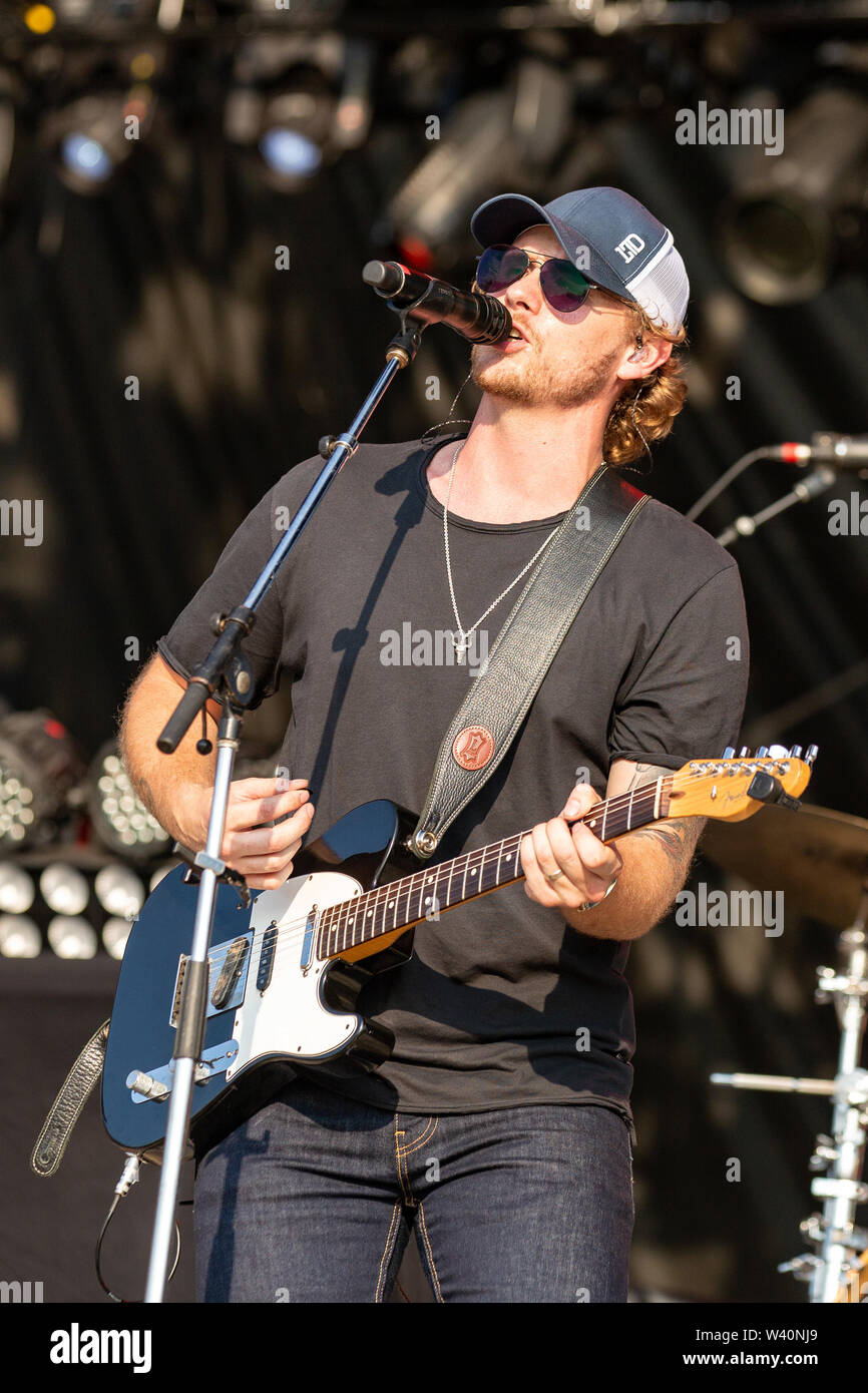 July 18, 2019 - Twin Lakes, Wisconsin, U.S - JAMES BARKER of James ...