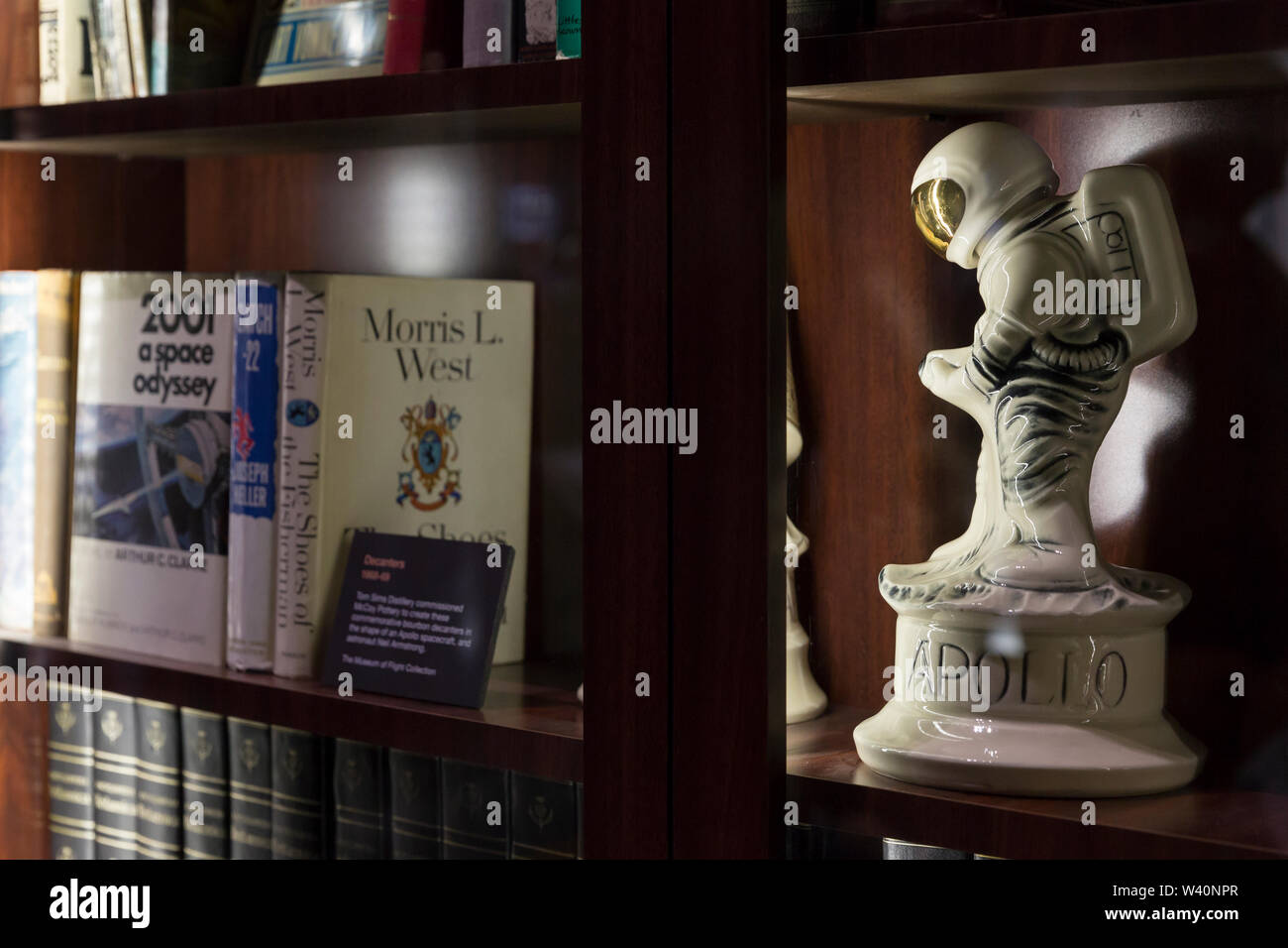 A variety of space-themed ephemera on display during the "Destination ...