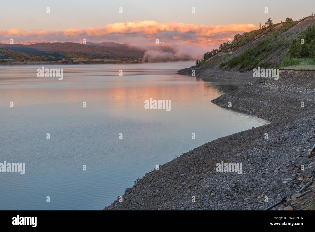 Ghost Reservoir near Cochrane, Alberta, Canada Stock Photo - Alamy