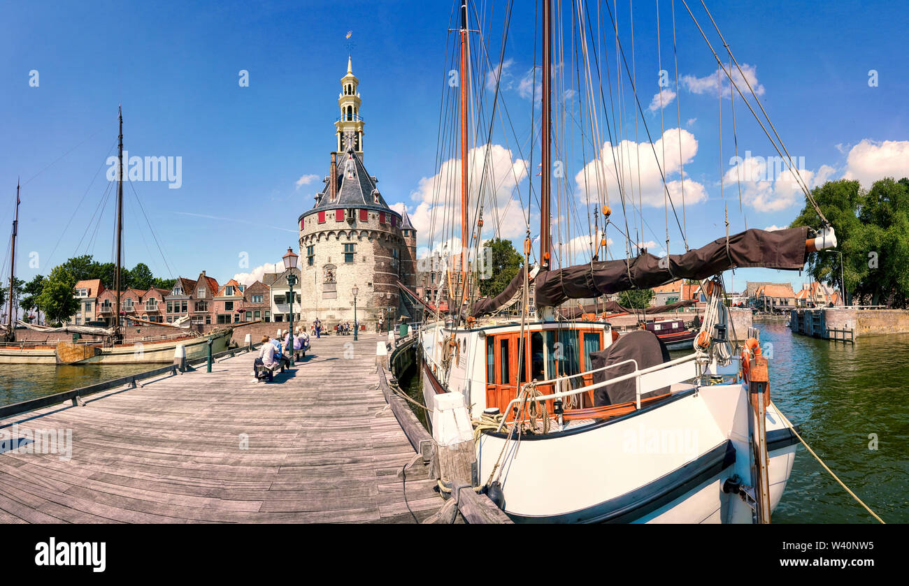 Hoorn, Netherlands, 06/22/2019: The Hoofdtoren (The Head Tower) in ...