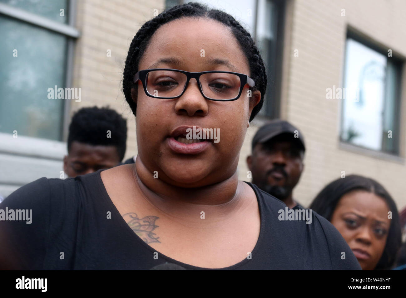 New York City, New York, USA. 18th July, 2019. Eric Garner's daughter ...