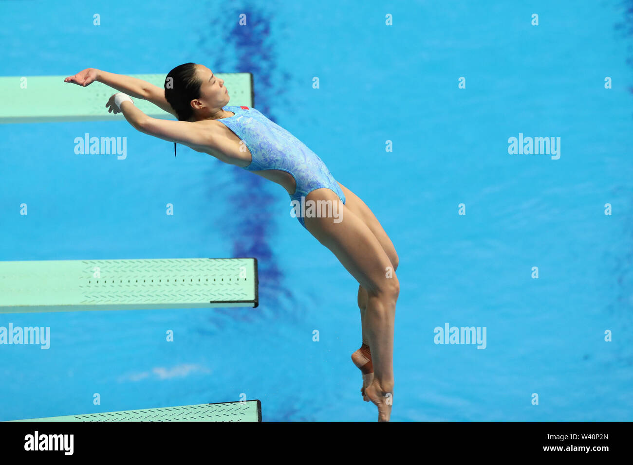 Gwangju, South Korea. 18th July, 2019. Wang Han (CHN) Diving : 18th ...
