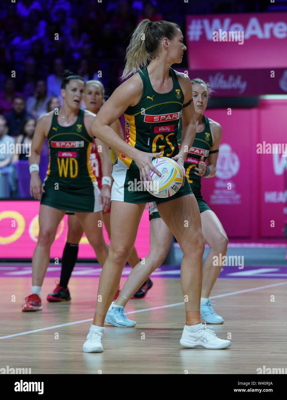 Liverpool, UK. 18th July, 2019. Lenize Potgieter from South Africa in ...