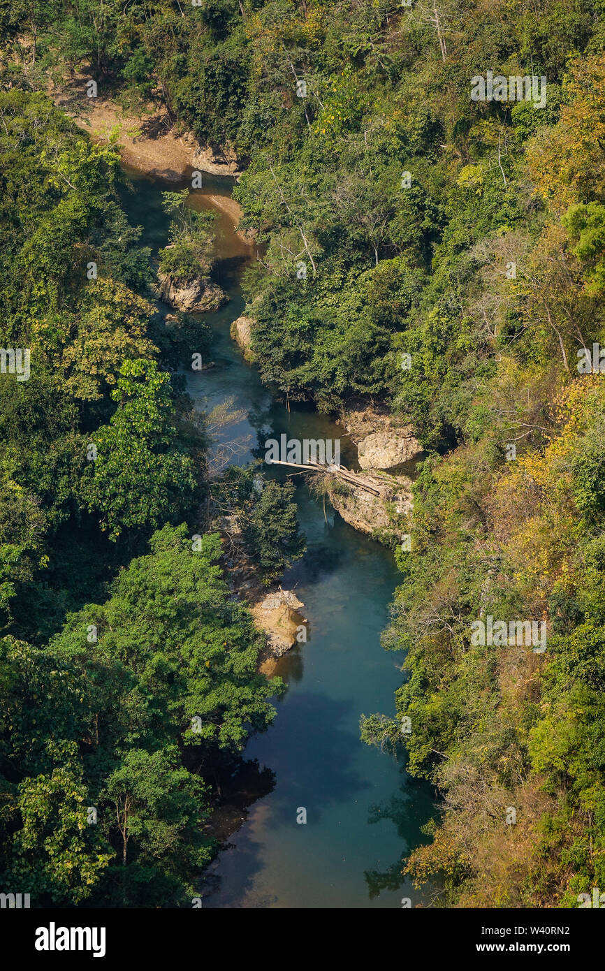 Aerial view of a green forest in Mandalay, Myanmar Stock Photo - Alamy