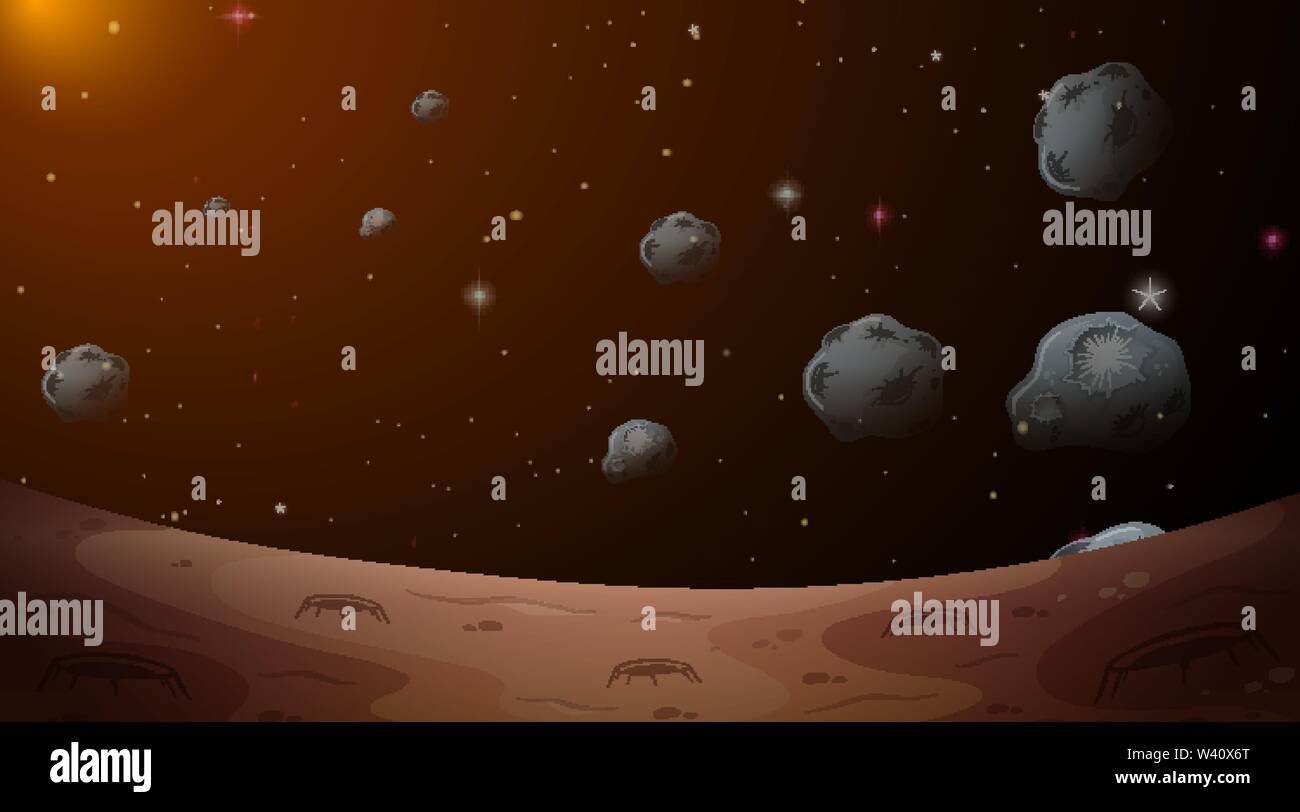 Mars rocks Stock Vector Images - Alamy