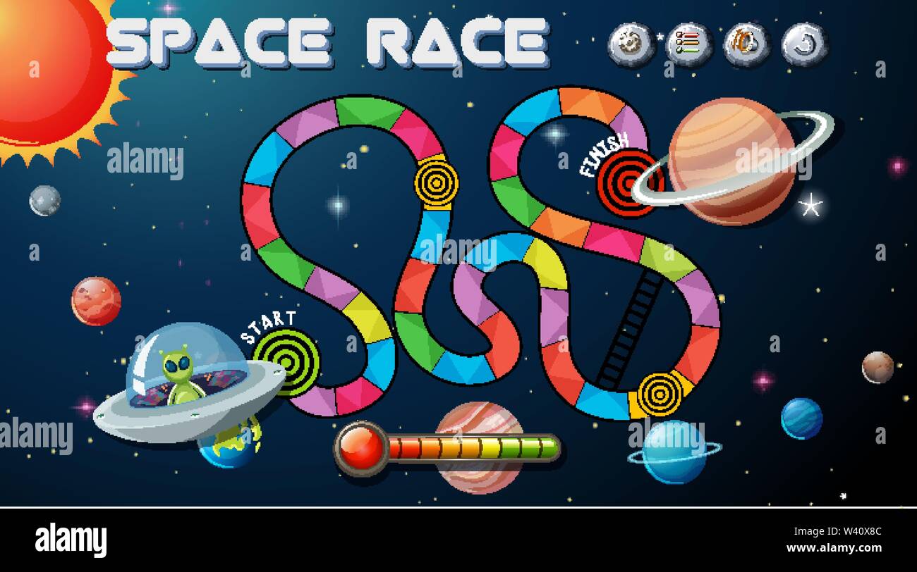 Space race game background illustration Stock Vector Image & Art - Alamy