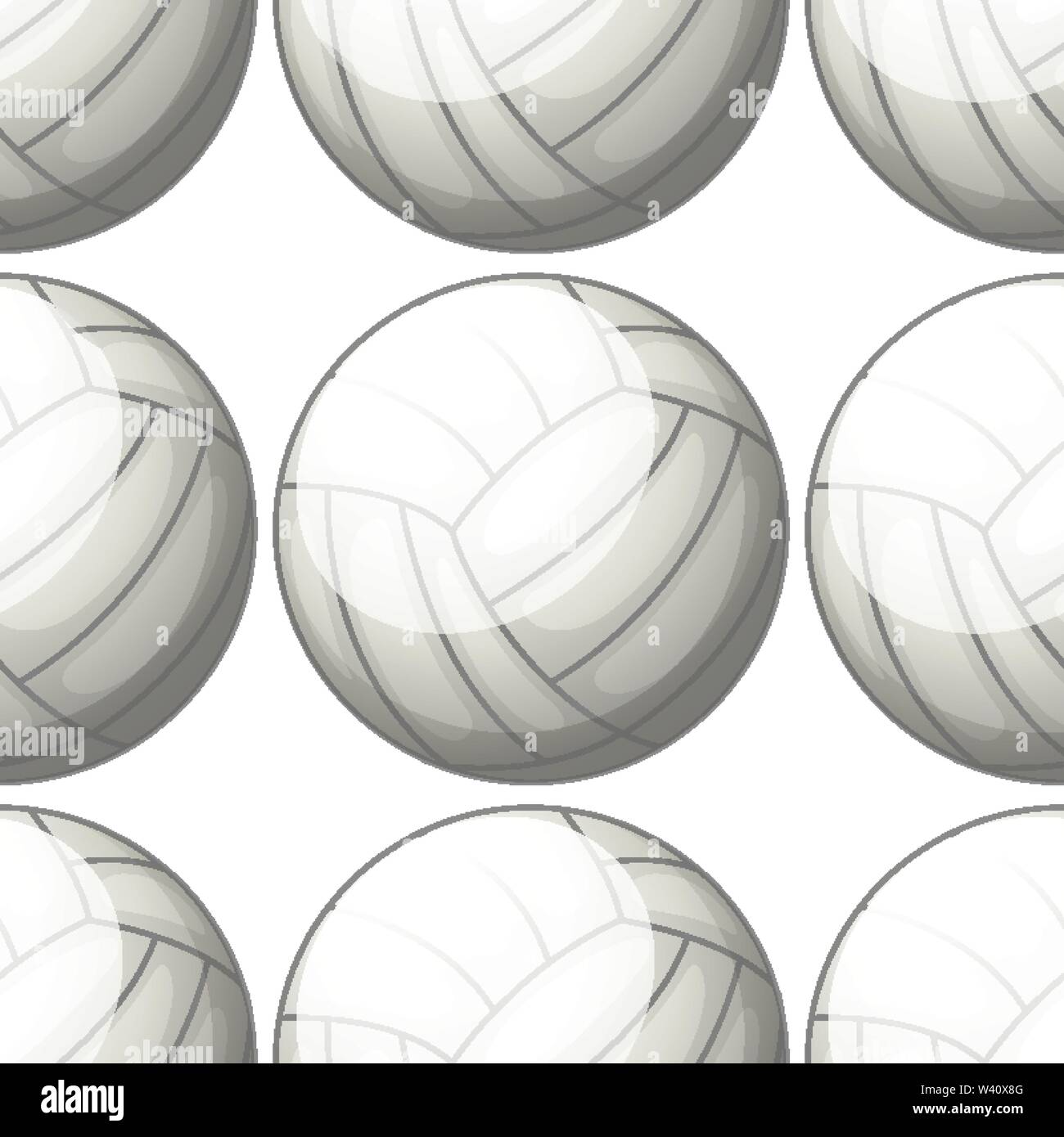 Seamless pattern tile cartoon with volleyball illustration Stock Vector ...