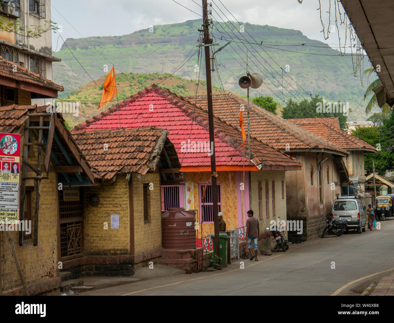 25 Jun 2019old house and Hanuman temple on Road to Matheran hill in ...