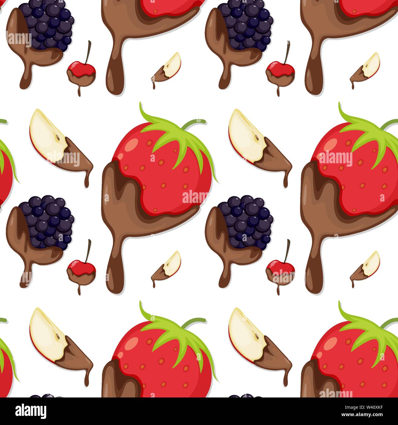 Seamless pattern tile cartoon with sweets illustration Stock Vector ...