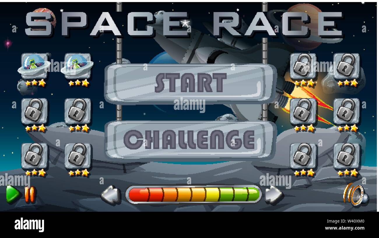 Space race game background illustration Stock Vector Image & Art - Alamy