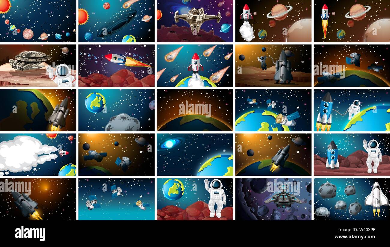 Outer scenes Stock Vector Images - Alamy