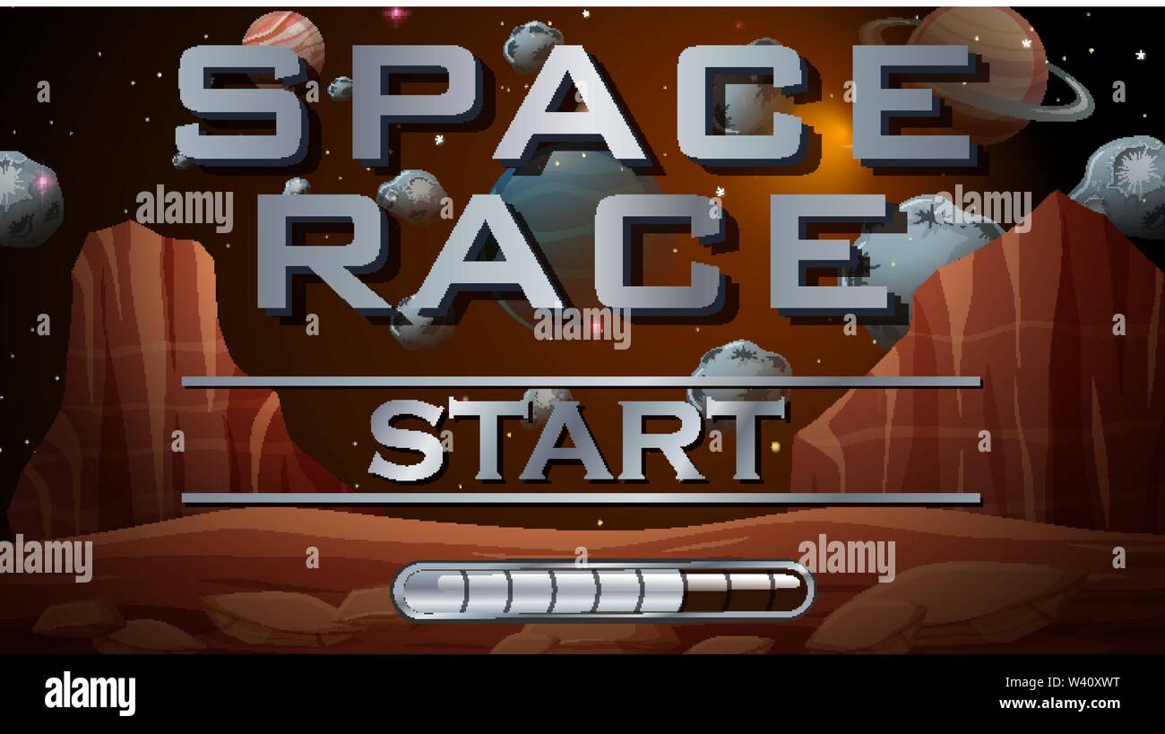 Space race start background illustration Stock Vector Image & Art - Alamy