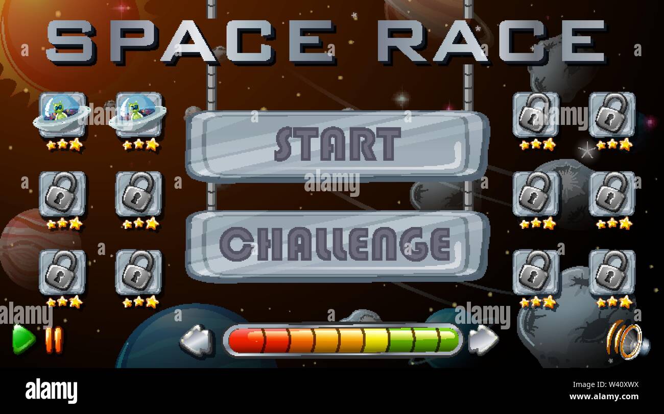 Space race game background illustration Stock Vector Image & Art - Alamy