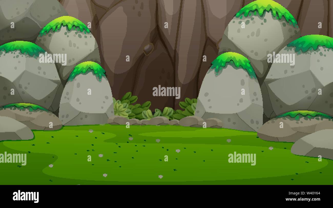 Empty background nature scenery illustration Stock Vector Image & Art ...