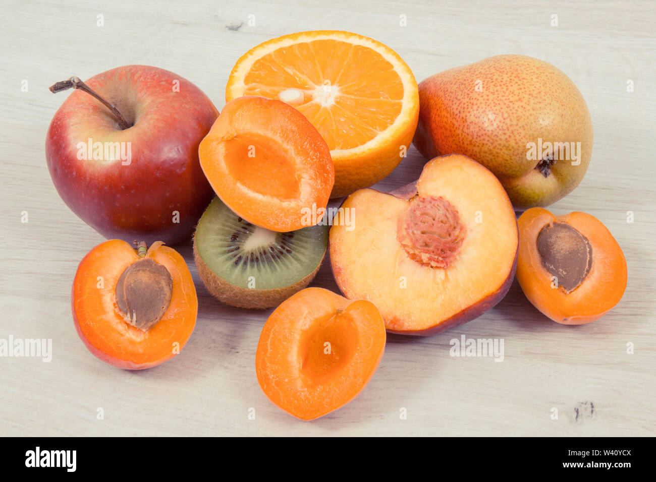 Fresh nutritious fruits as healthy dessert containing natural vitamins ...