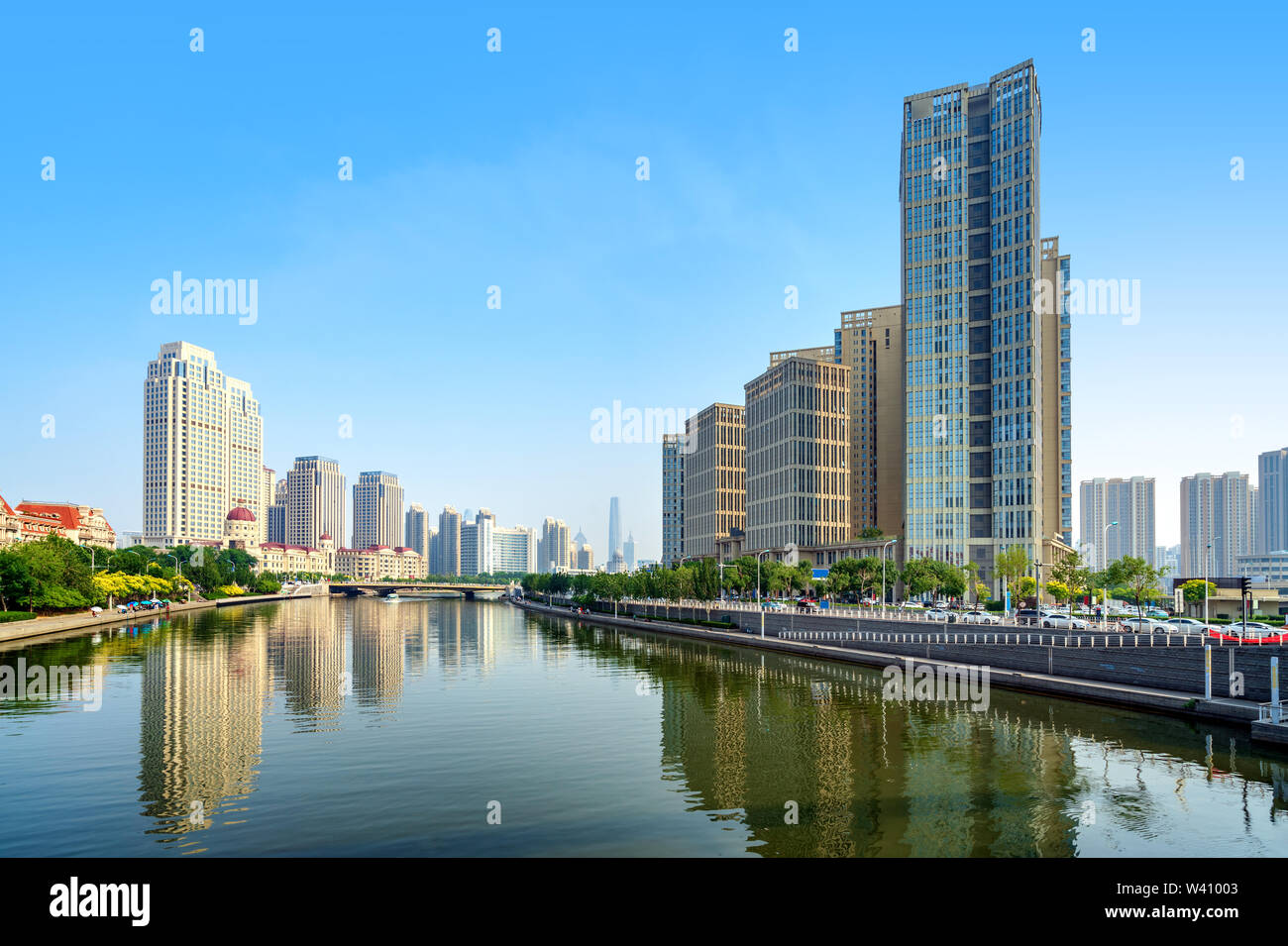 Urban architectural landscape in Tianjin, China Stock Photo - Alamy