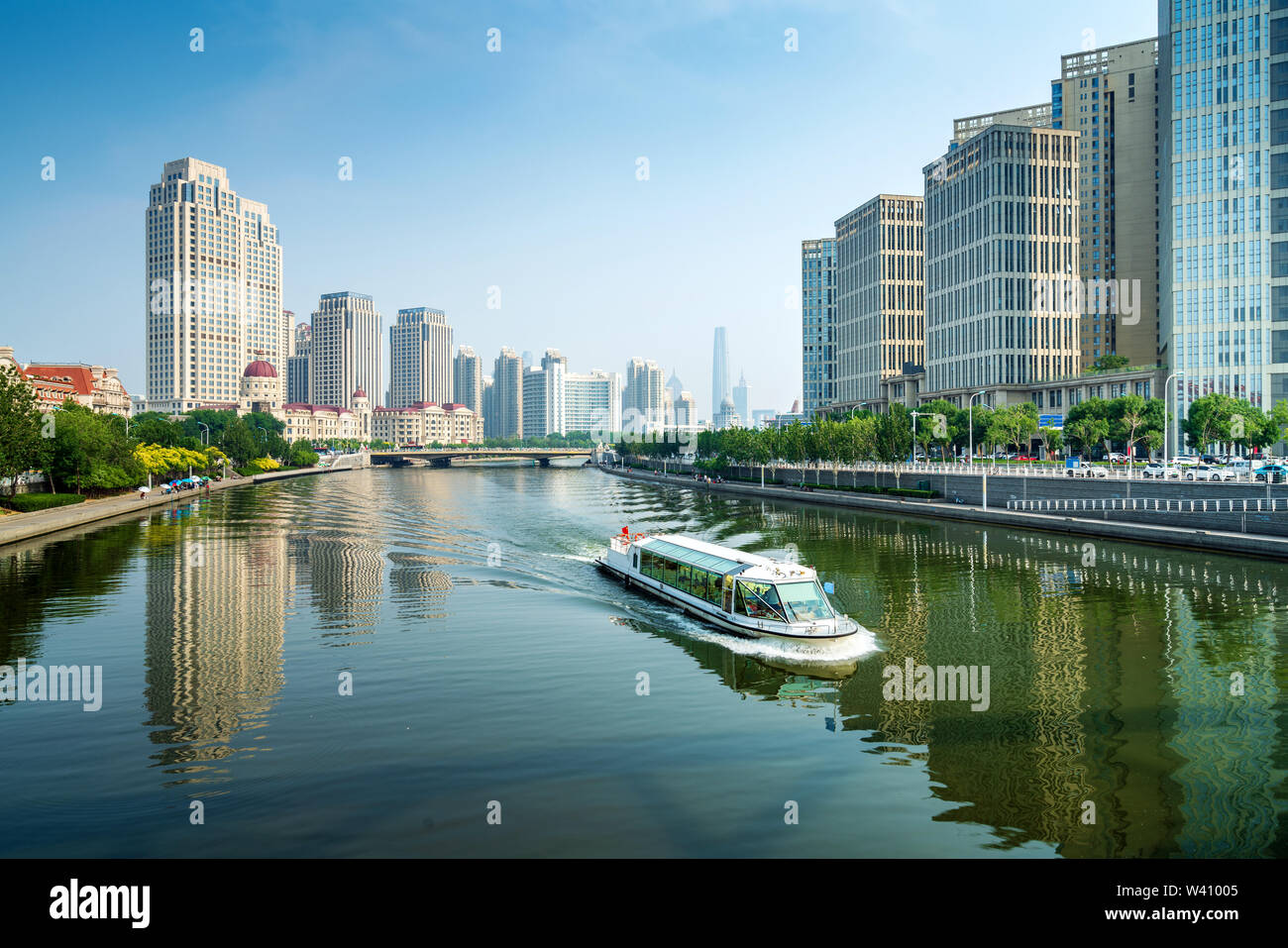 Urban architectural landscape in Tianjin, China Stock Photo - Alamy