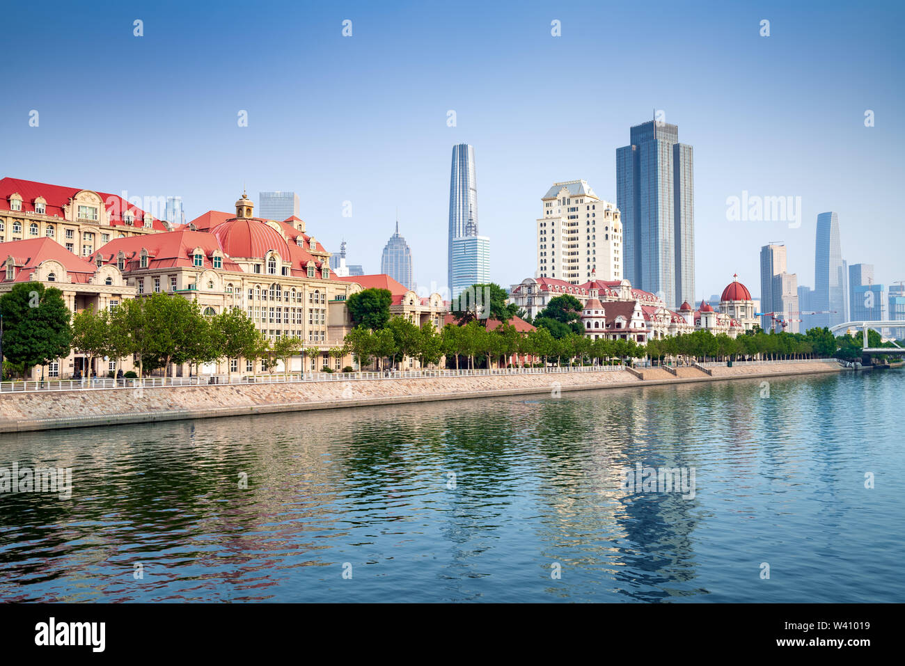 Urban architectural landscape in Tianjin, China Stock Photo - Alamy