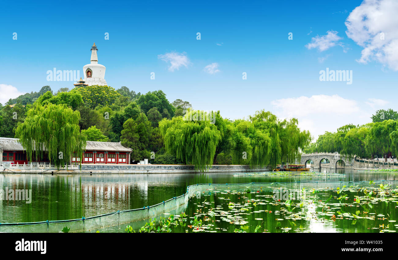 Beautiful Scene of Beijing Imperial Park: Beihai Stock Photo - Alamy