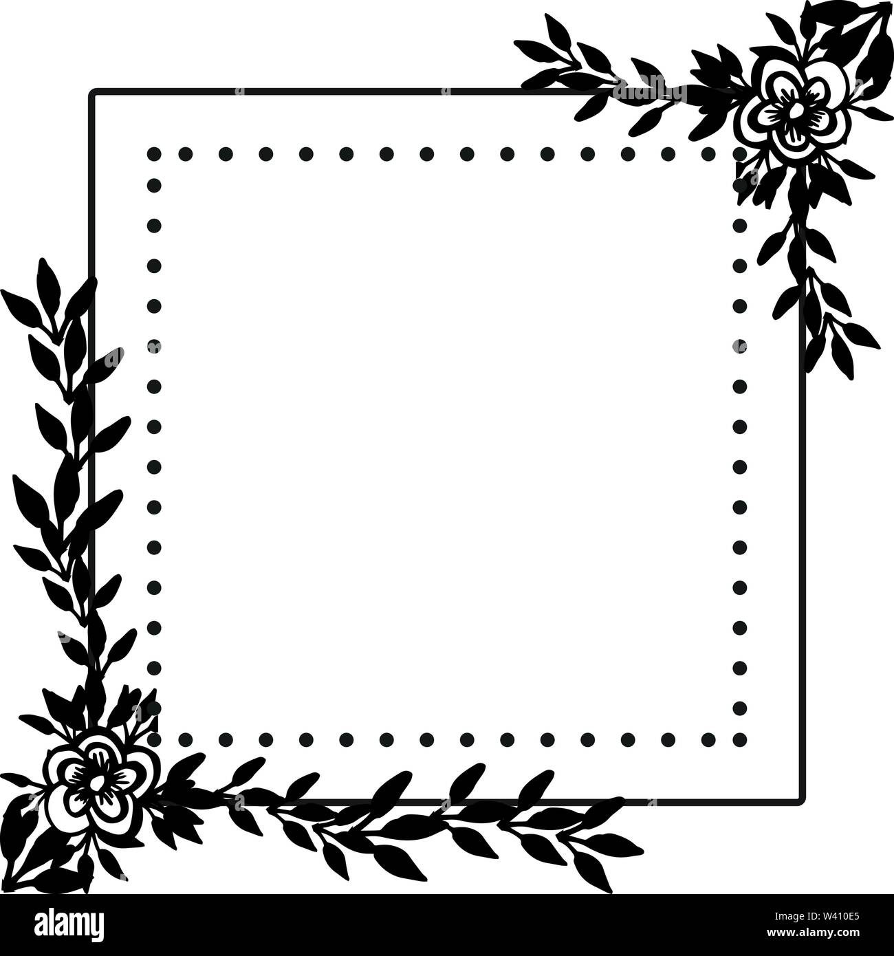 Vintage wedding design, with wallpaper of floral pattern. Vector ...
