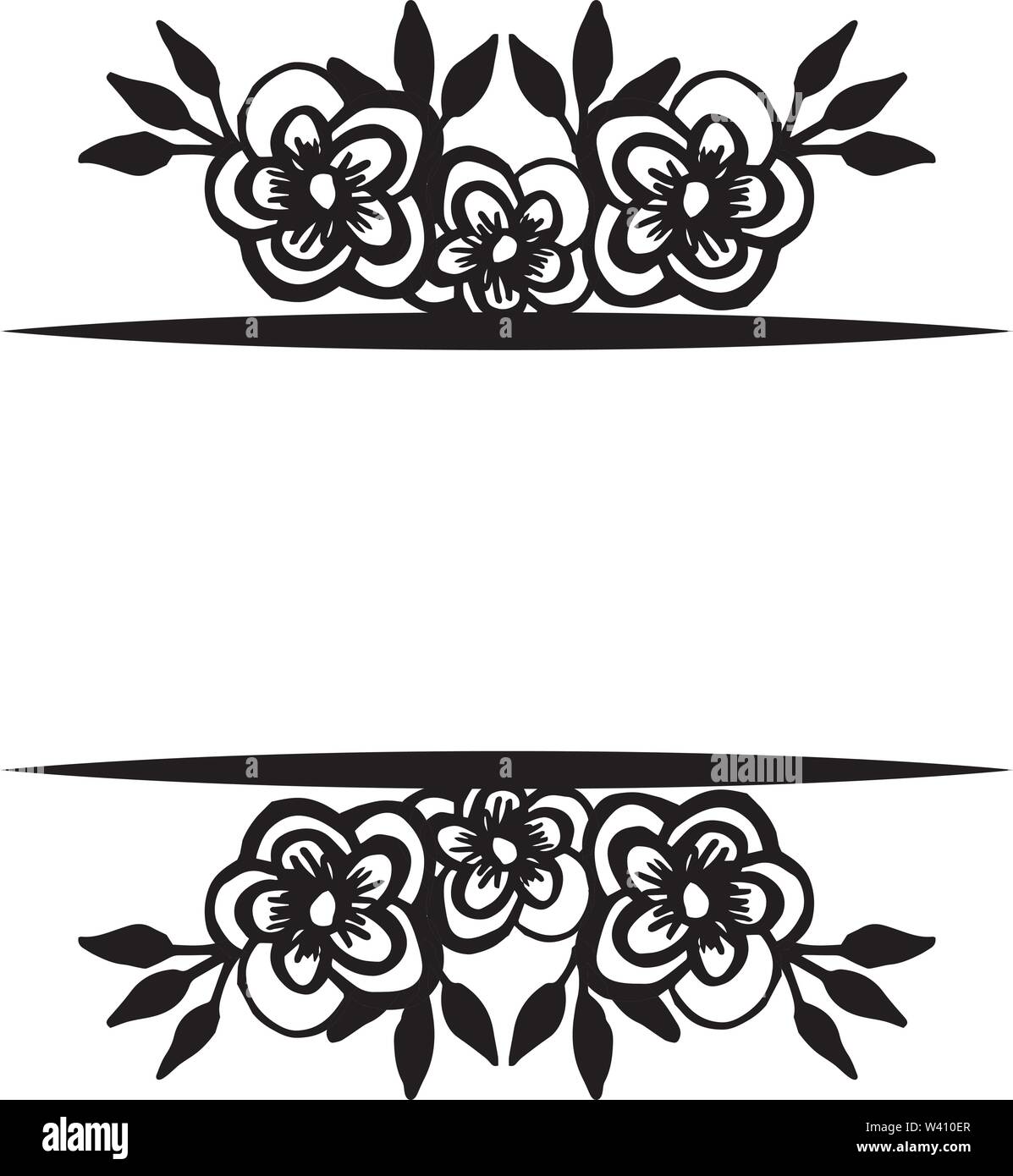 Vintage wedding design, with wallpaper of floral pattern. Vector ...