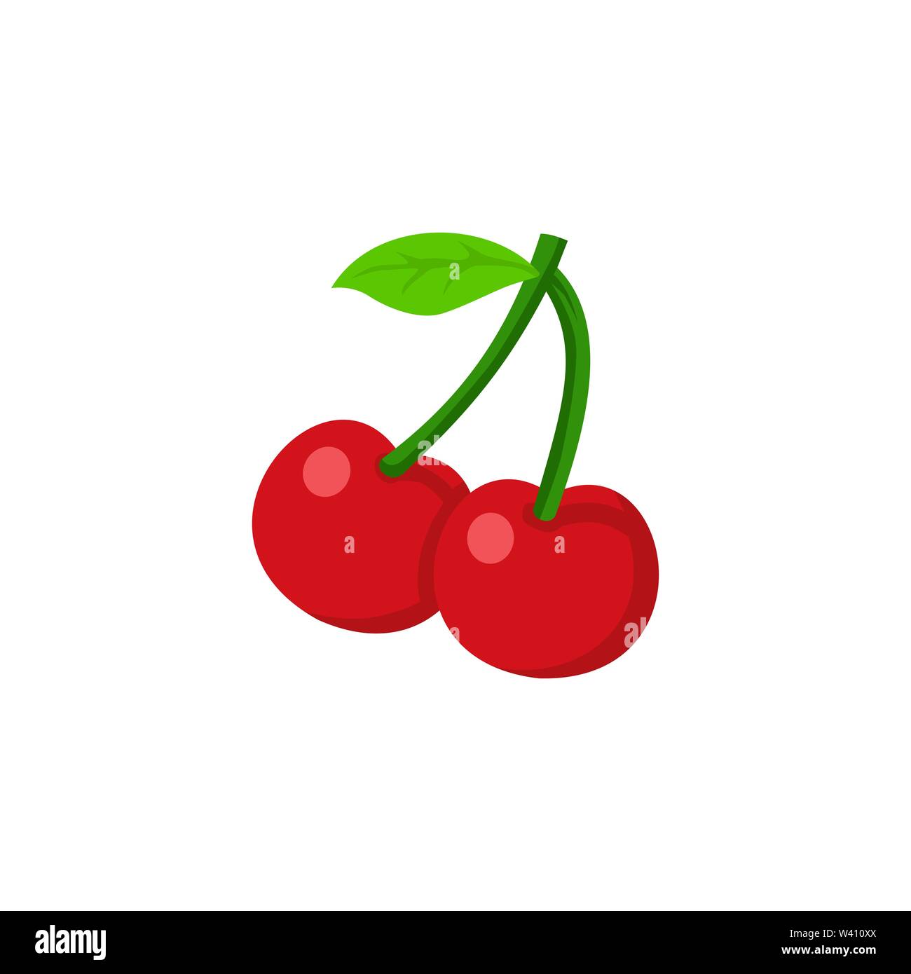 Cherry icon. Vector illustration of cherry isolated on white background ...