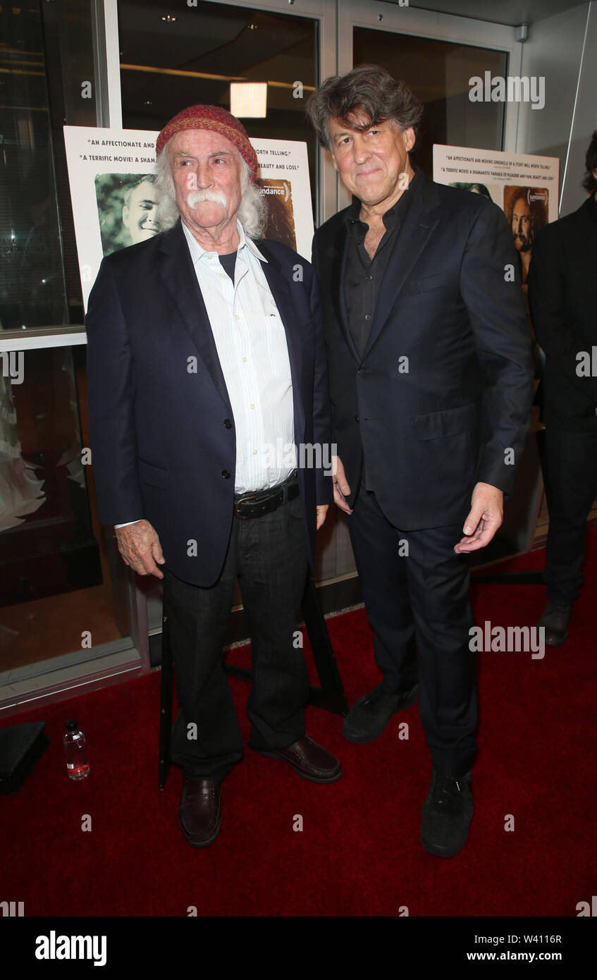 Los Angeles, Ca, USA. 18th July, 2019. David Crosby, Cameron Crowe, at ...