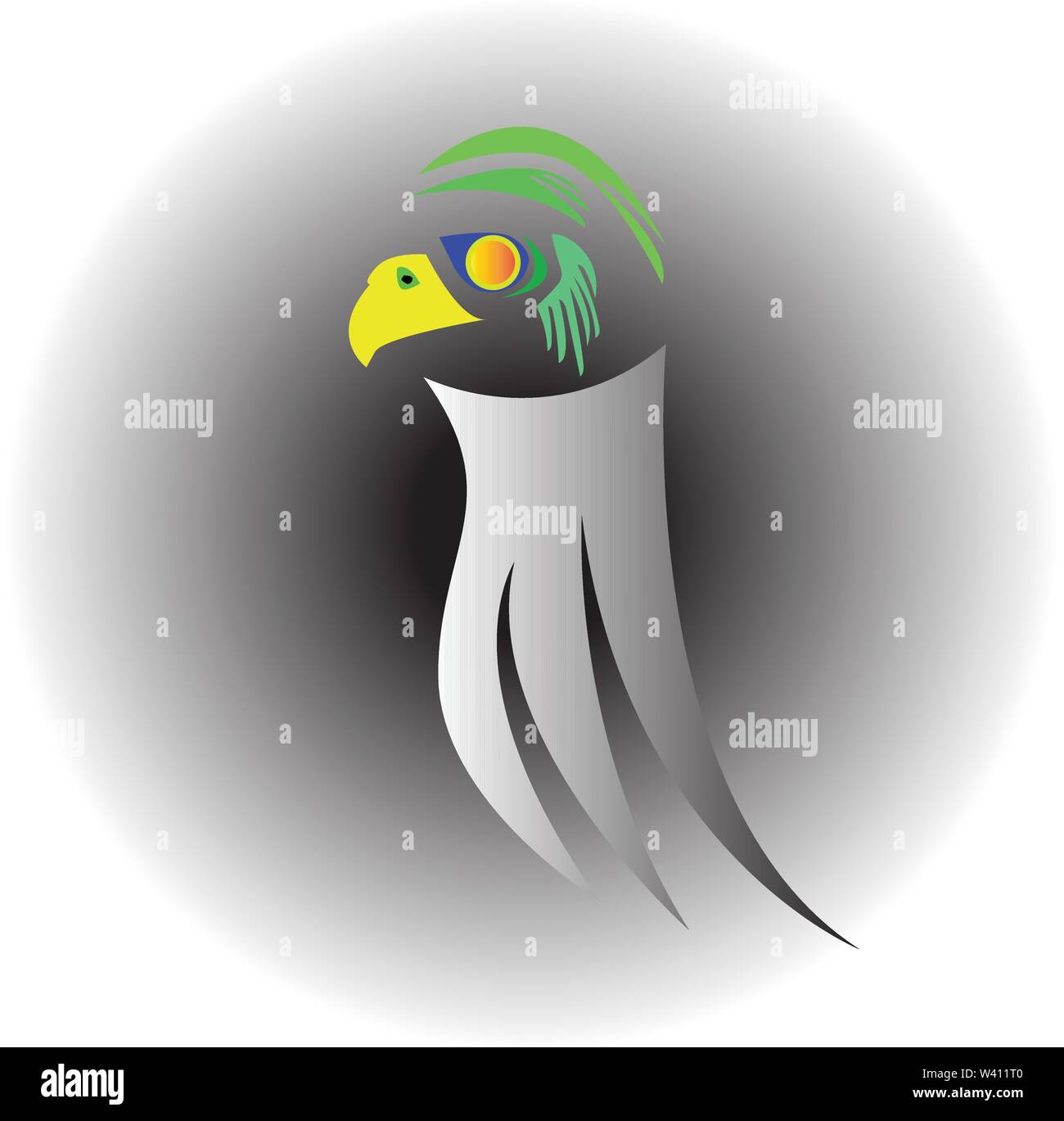 Tropical birds on branch Stock Vector Images - Alamy