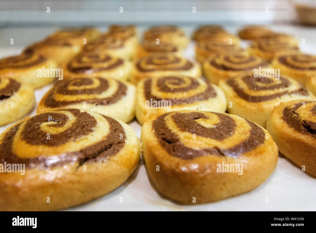 Homemade cookies baked with cocoa Stock Photo - Alamy
