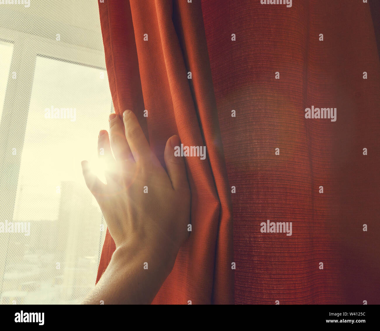 Hand holding drapery hi-res stock photography and images - Alamy