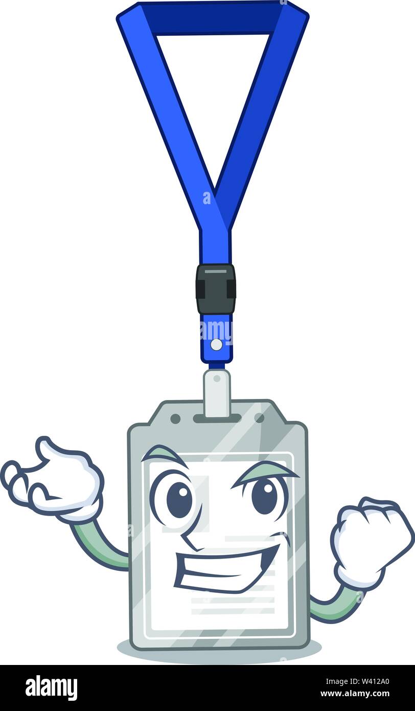 Successful name tag on the mascot table vector illustration Stock ...