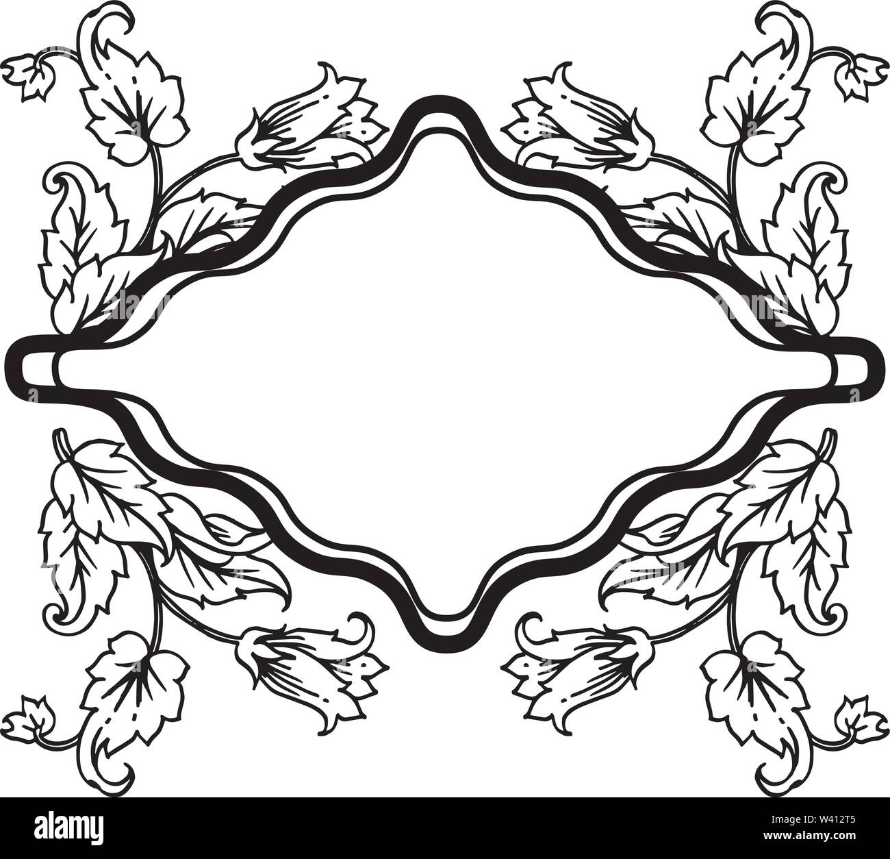 Shape of design for various cards, feature cute flowers. Vector ...