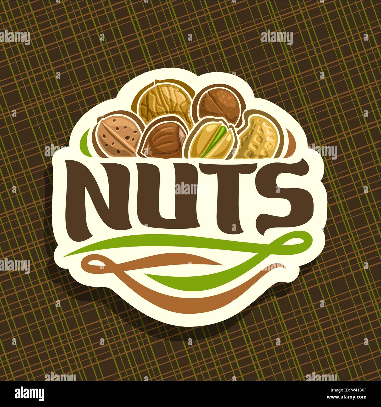 Healthy nuts mix Stock Vector Images - Alamy