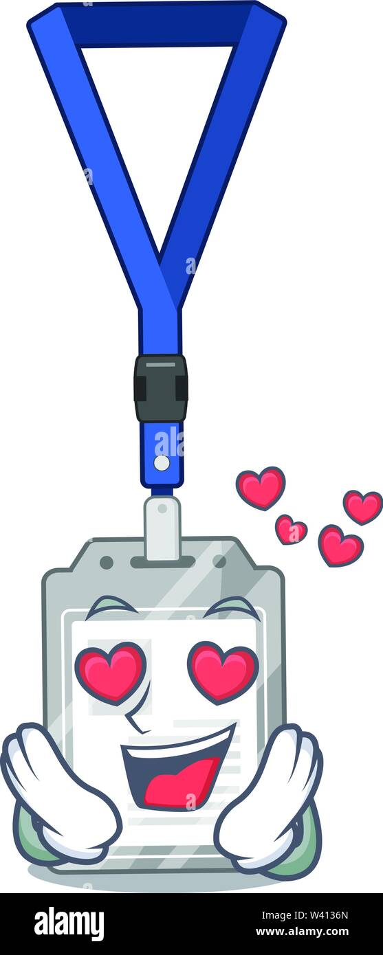 In love name tag isolated in the cartoon vector illustration Stock ...