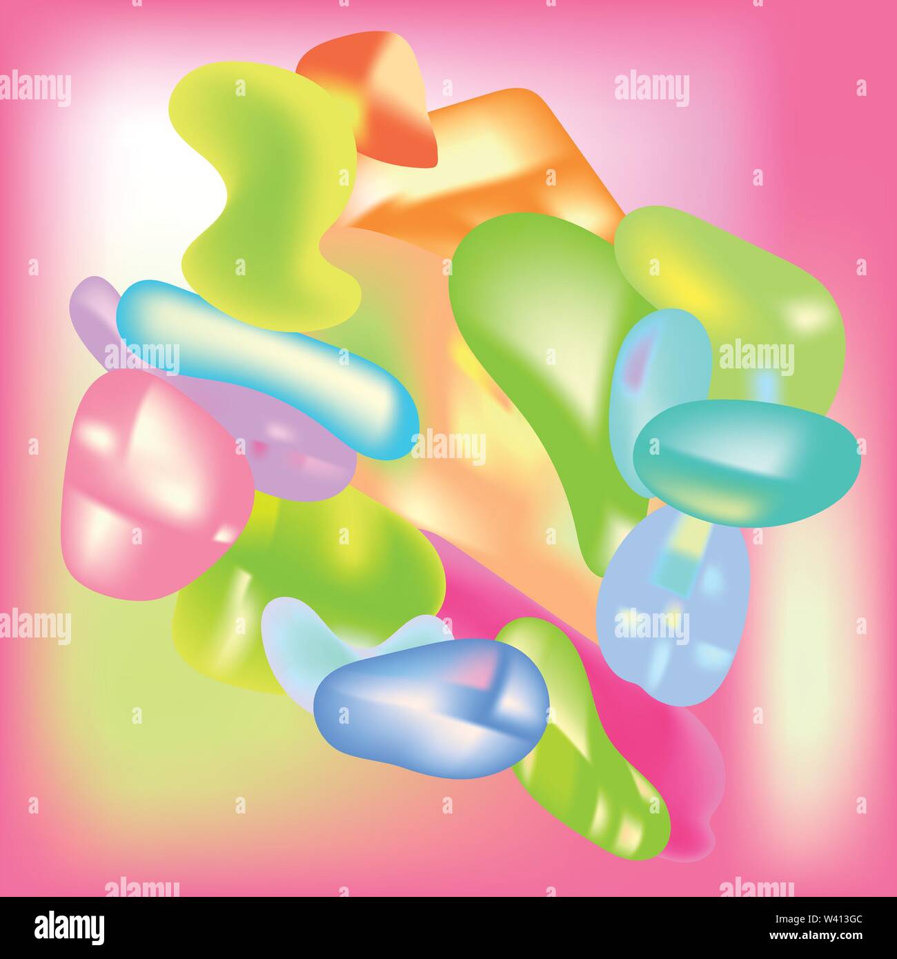 Plastic colorful shapes. Abstract background Stock Vector Image & Art ...