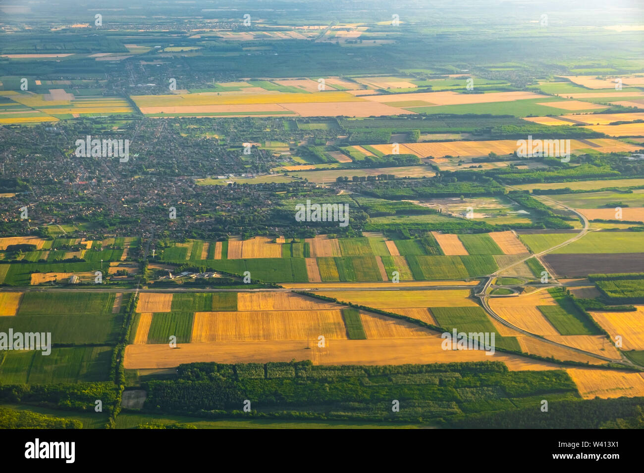 Aerial view of rural area hi-res stock photography and images - Alamy
