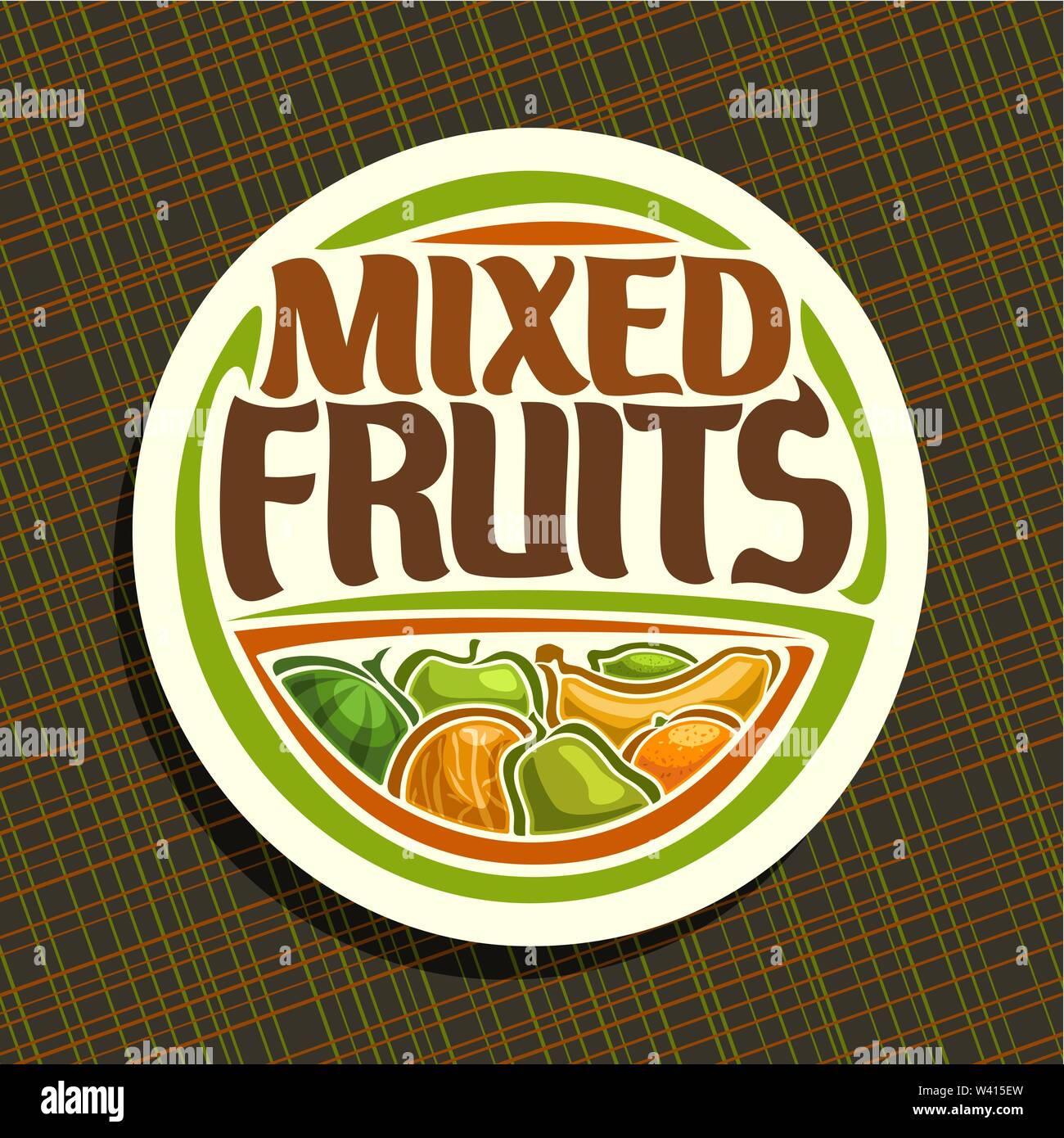 Vector logo for Fruits Stock Vector Image & Art - Alamy