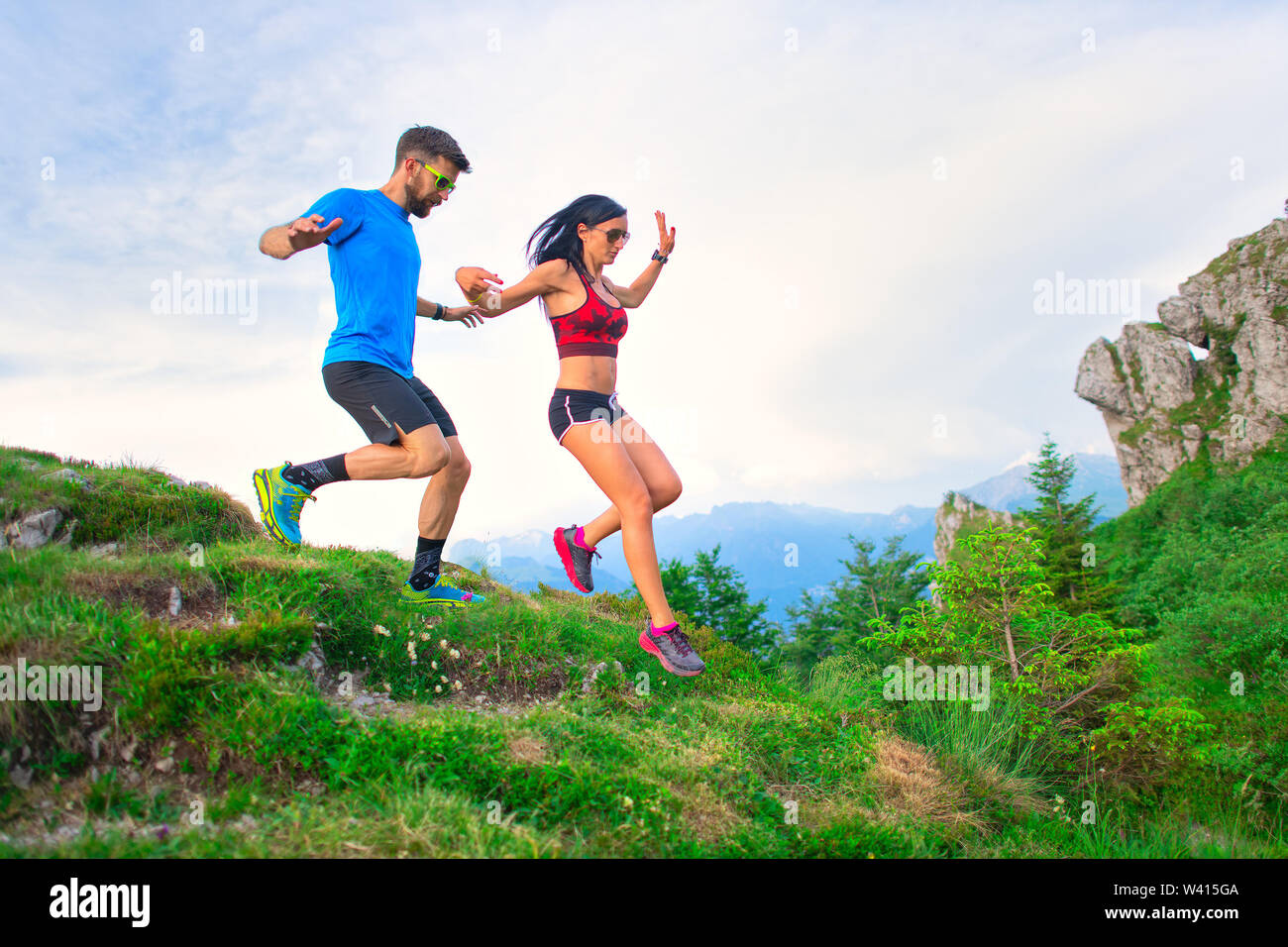 Athletes training at altitude hi-res stock photography and images - Alamy