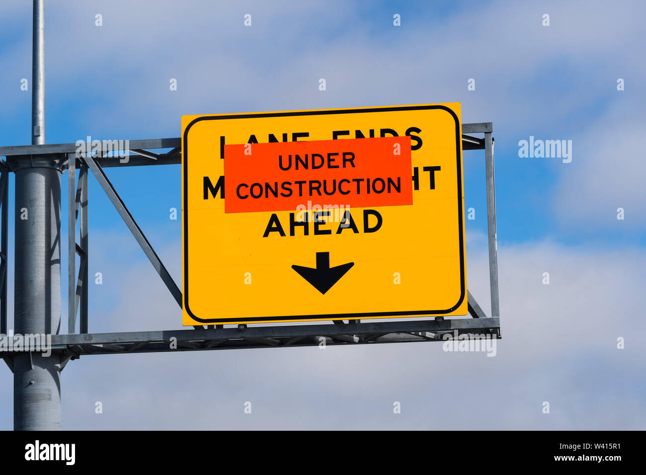 Merge lanes united states hi-res stock photography and images - Alamy