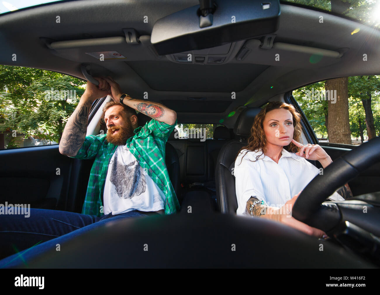 Stylish Couple Car High Resolution Stock Photography and Images - Alamy