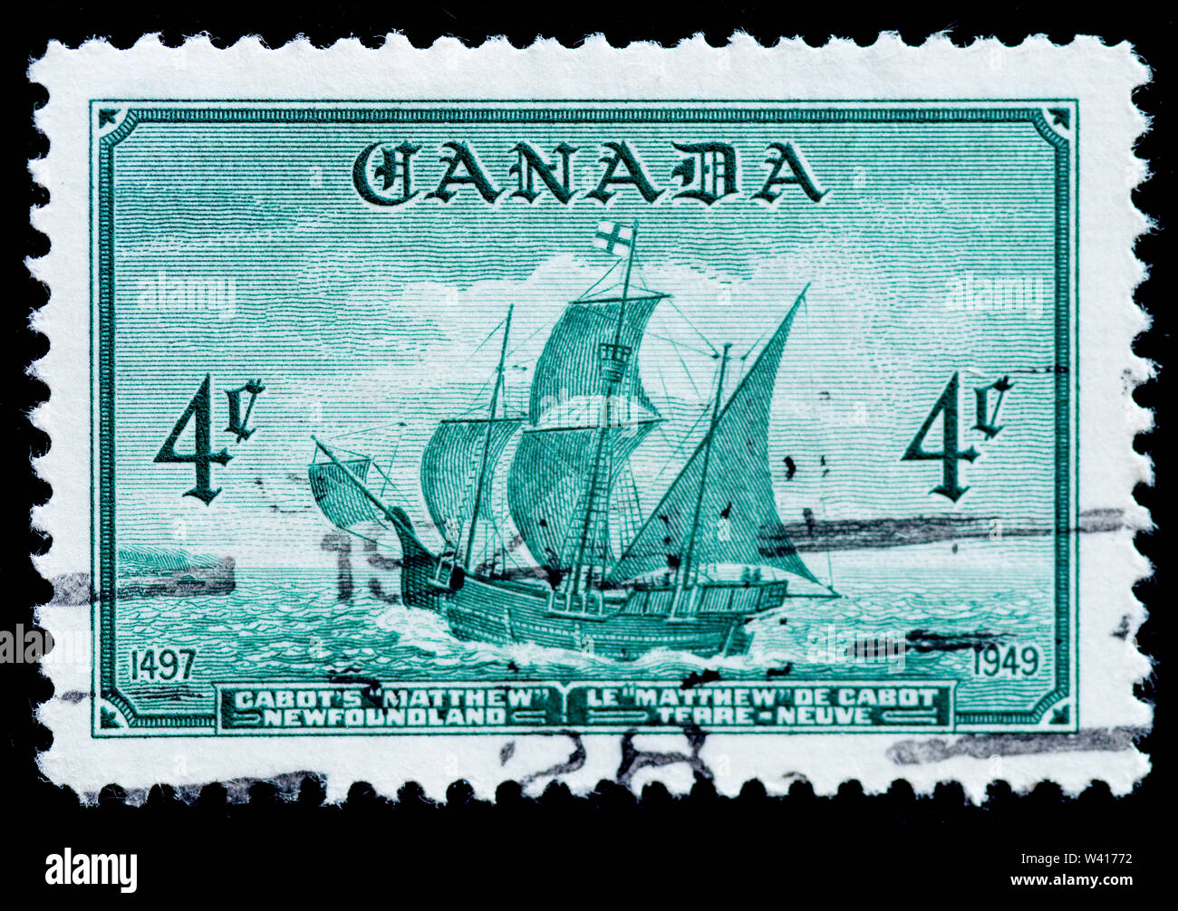 Canada Postage Stamp - 1949 Stock Photo - Alamy