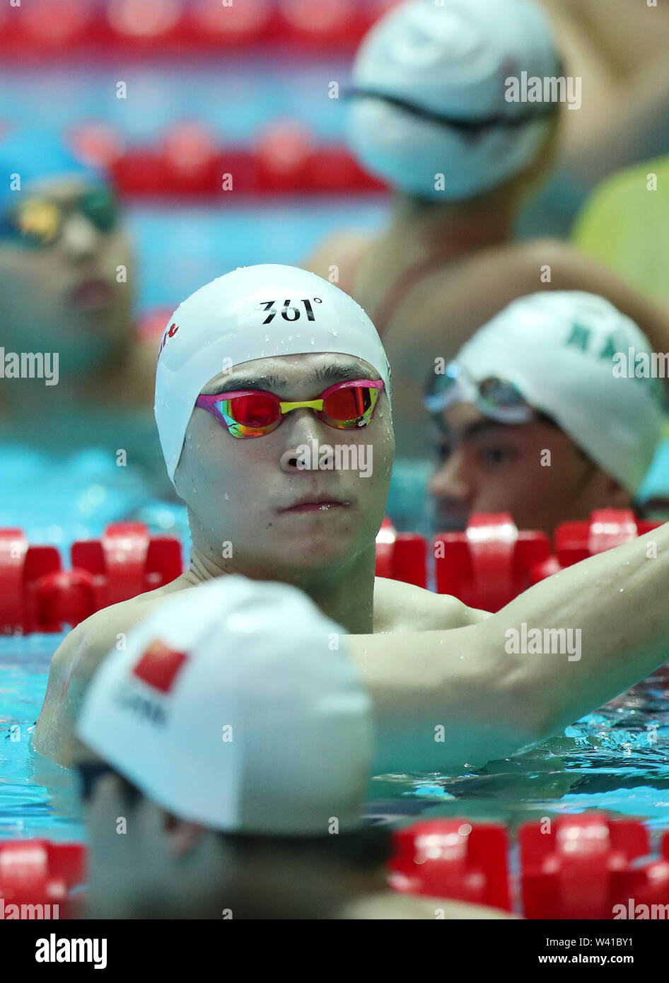 19th July, 2019. Sun Yang at FINA championships Olympic champ and world ...