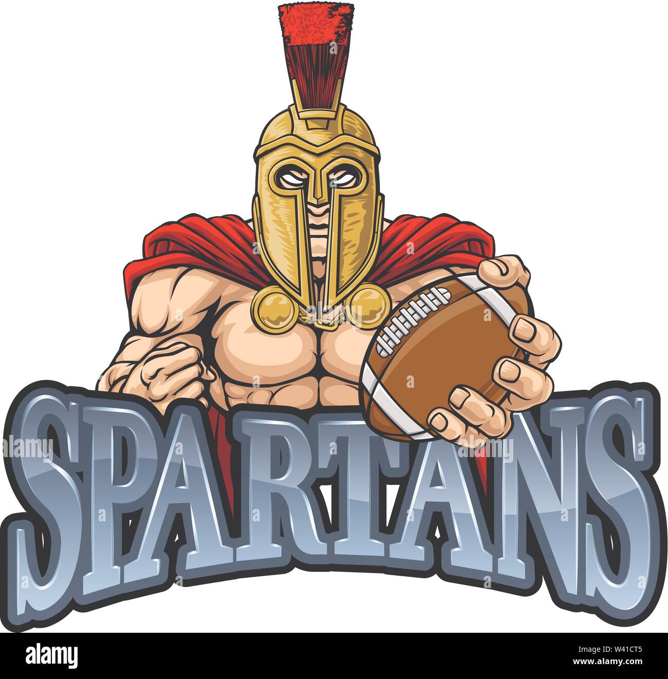 Spartan Trojan American Football Sports Mascot Stock Vector Image & Art ...