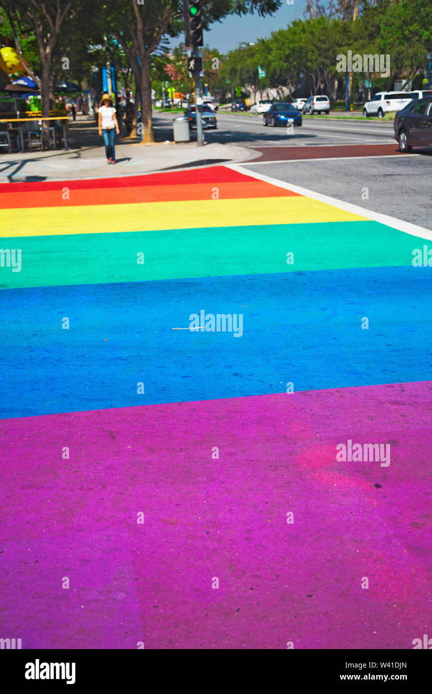 Pride crosswalks hi-res stock photography and images - Alamy