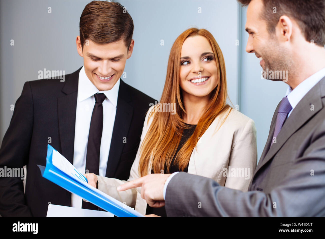 Business people at work Stock Photo - Alamy