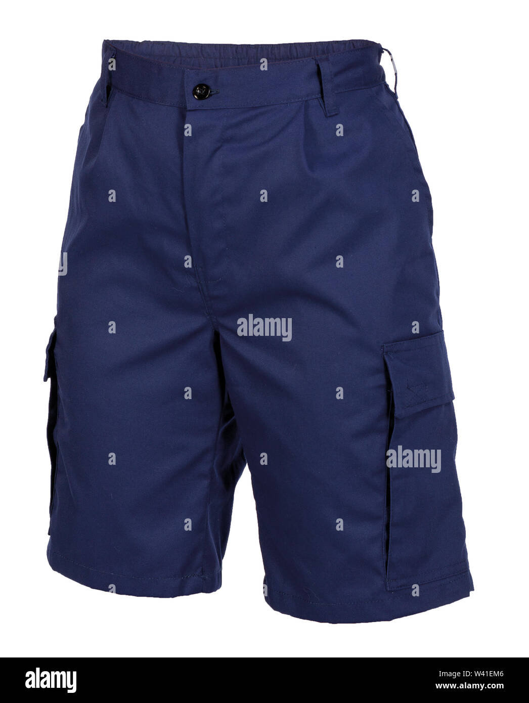 Short working trousers isolated on white background Stock Photo - Alamy