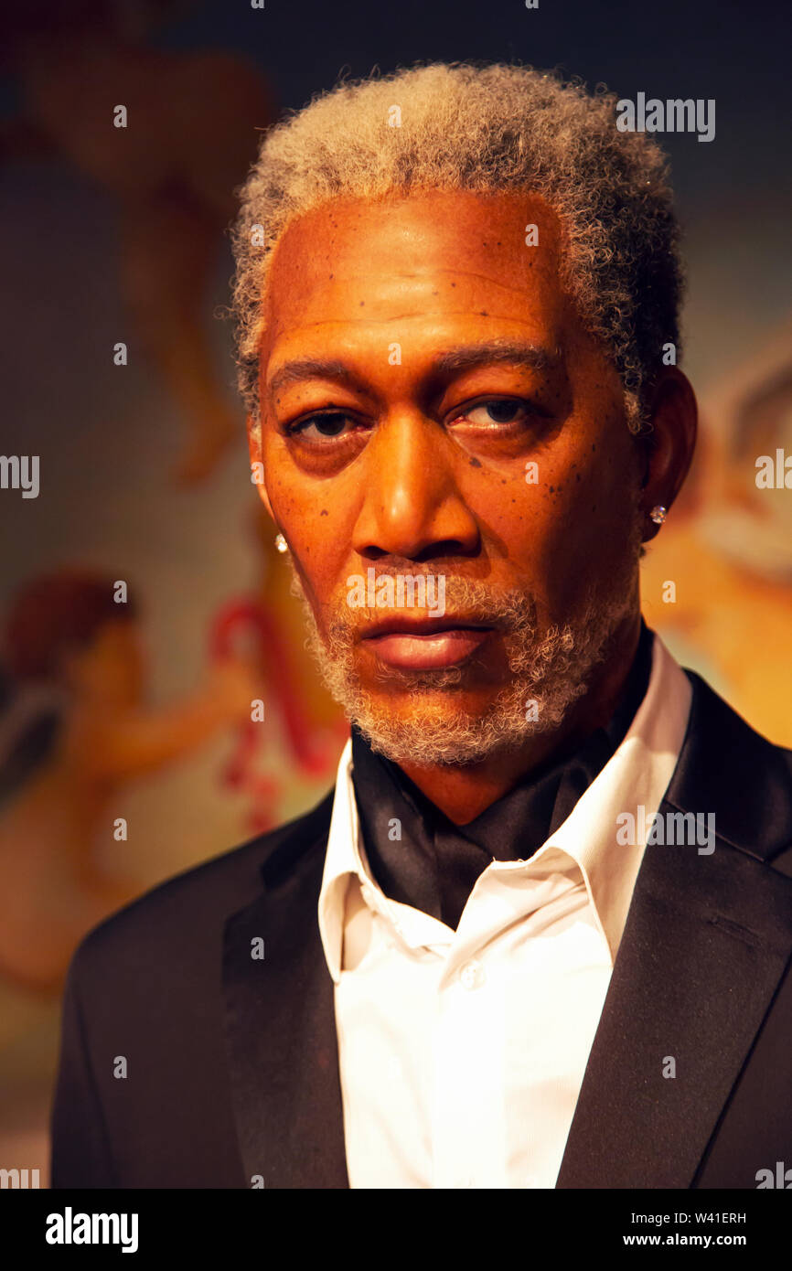 Morgan Freeman in Madame Tussauds of New York Stock Photo - Alamy