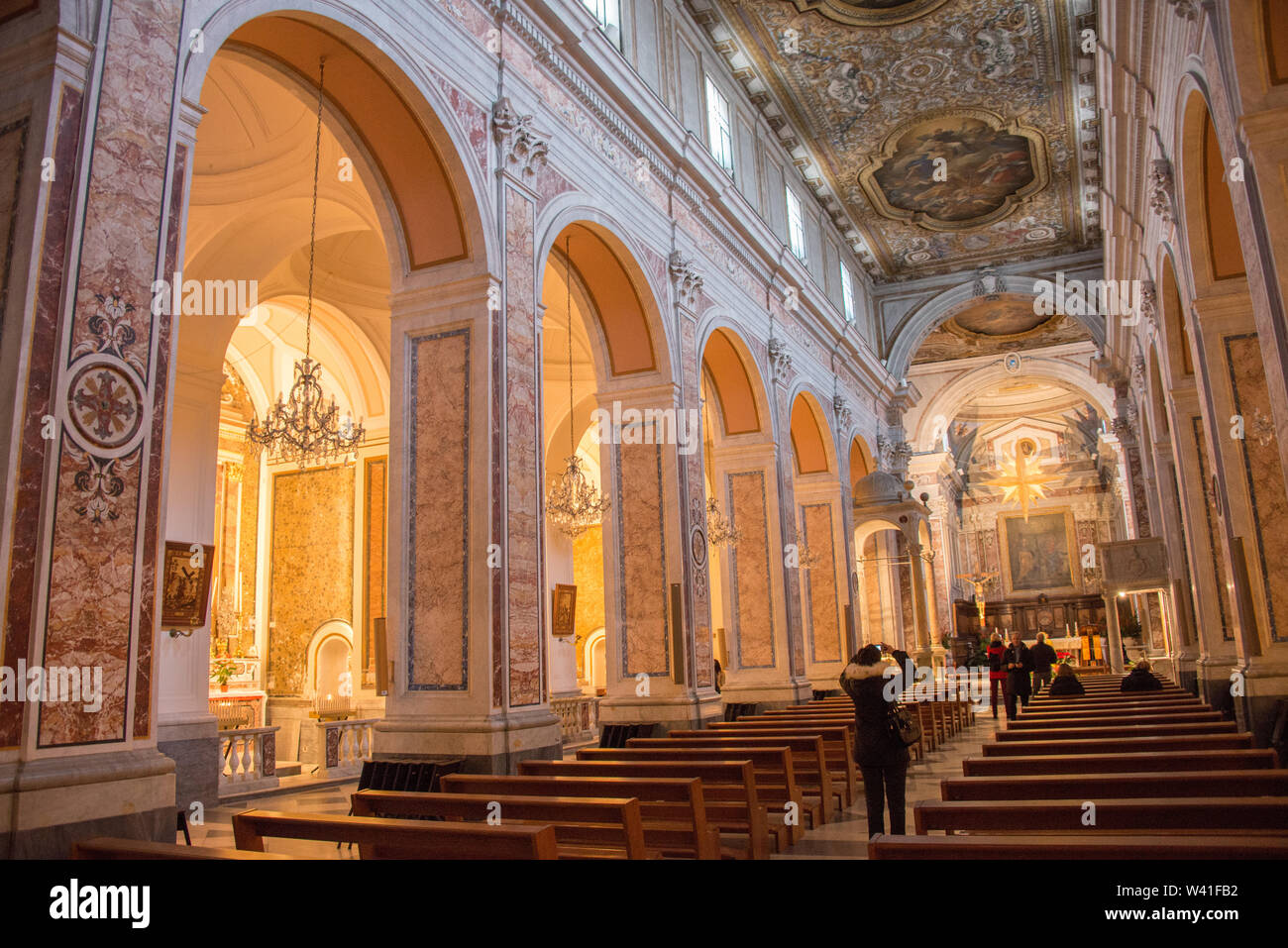 Europe, Italy, Campania, Neapolitan Riviera, Sorrento, The cathedral ...