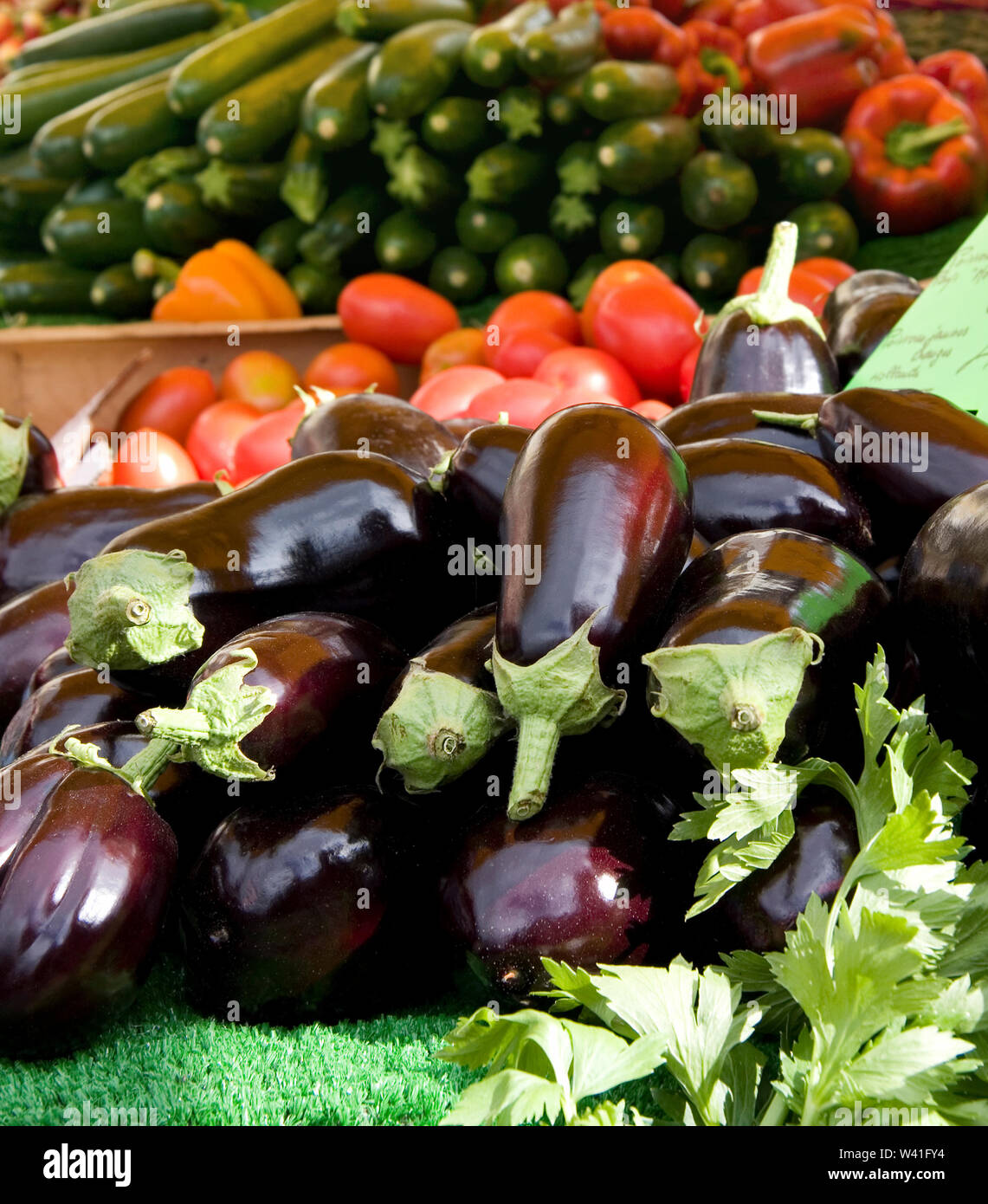 Vegetables for sale at a market Stock Photo - Alamy
