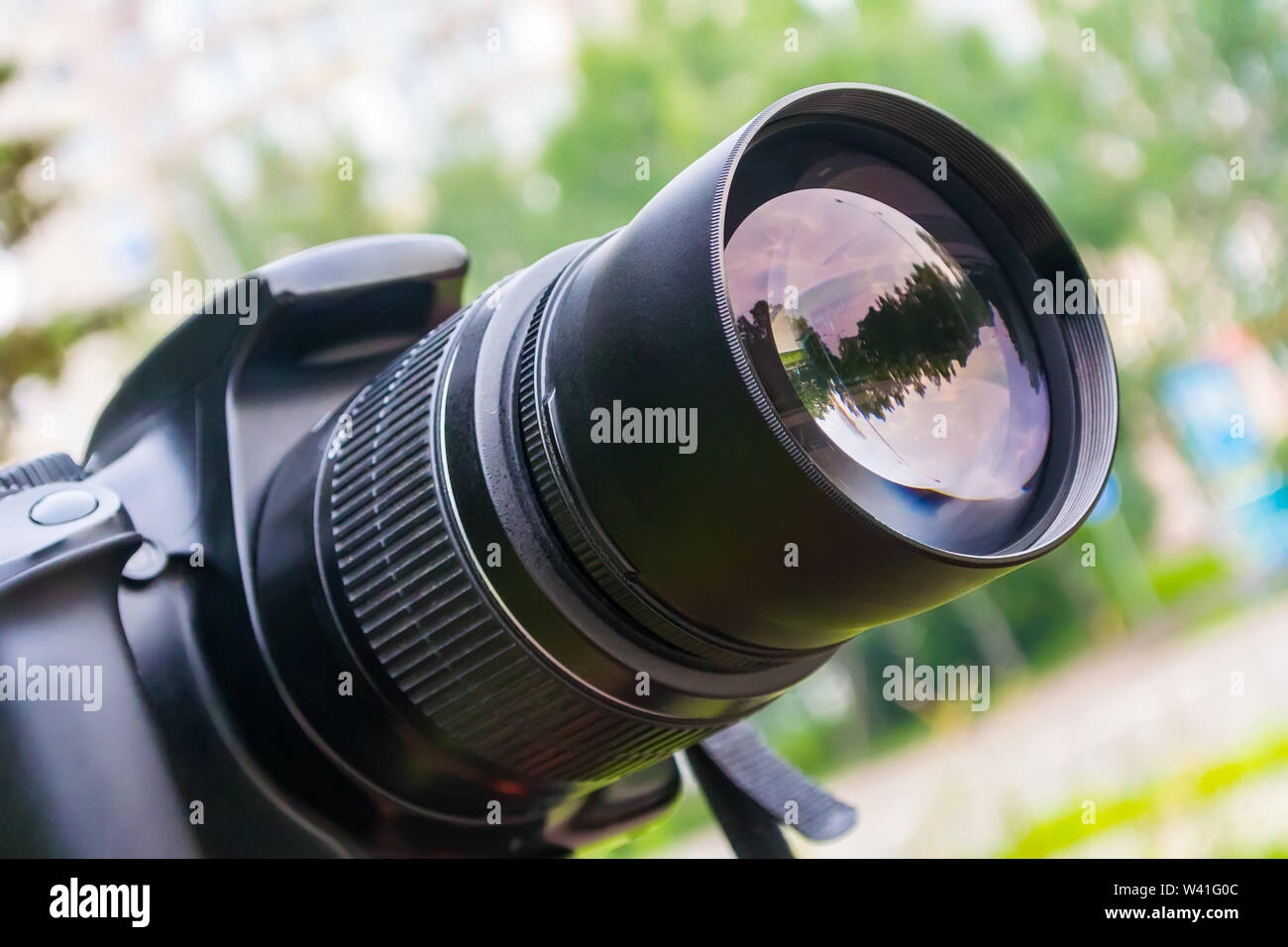 Camera and lens and tripod in the street hi-res stock photography and ...